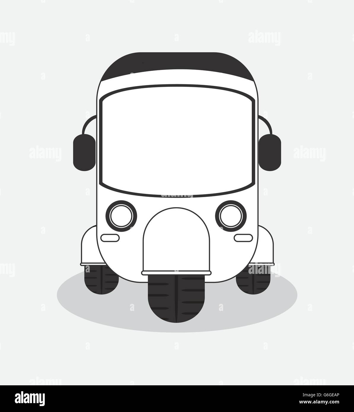 Flat illustration about rickshaw design , vector illustration Stock ...