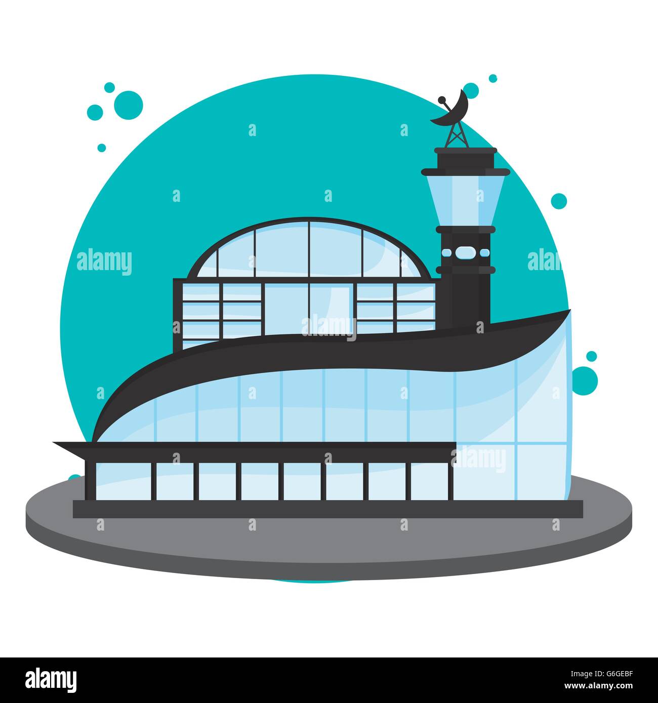 colorful airport over white background , vector illustration Stock ...