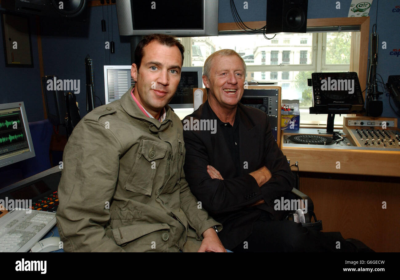 Johnny Vaughan (left) and Chris Tarrant during a photocall at Capital ...