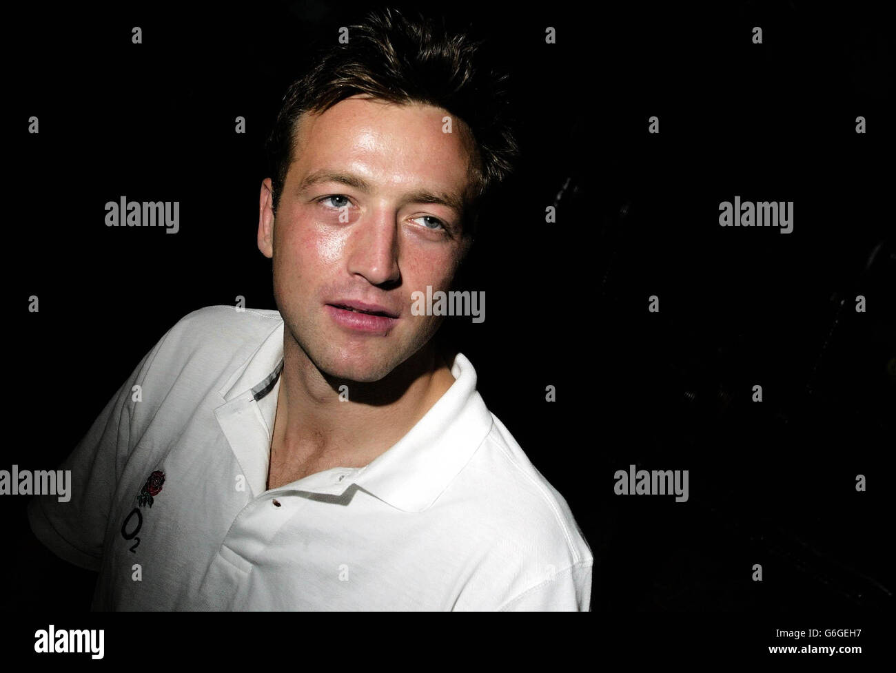 England winger Dan Luger poses for photographs at Pennyhill Park Hotel ...