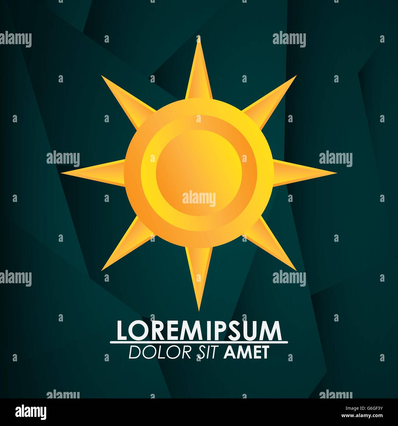 Icon of yellow sun, vector illustration Stock Vector Image & Art - Alamy