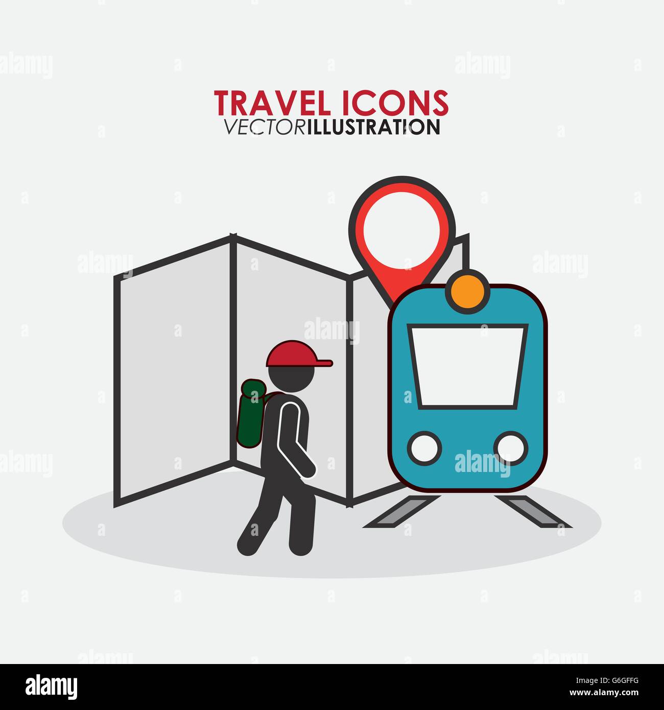 set icons of travel design, vector illustration Stock Vector Image ...
