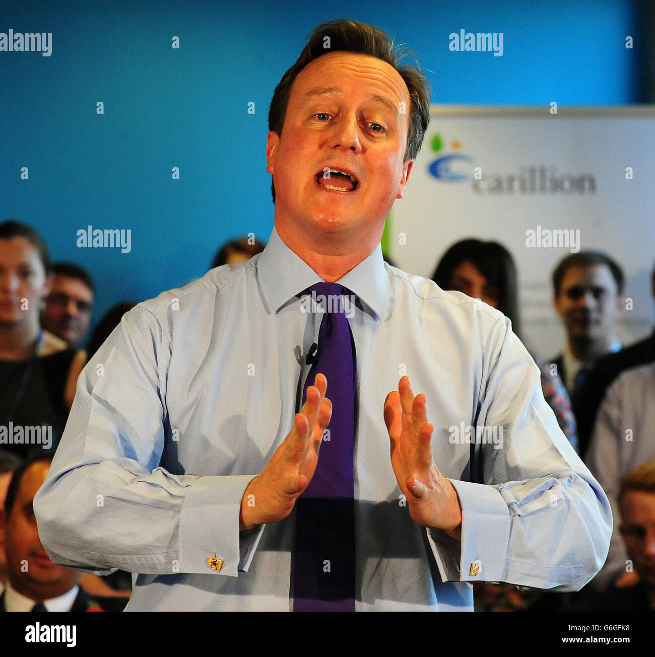 Cameron visits Carillion PLC Stock Photo - Alamy