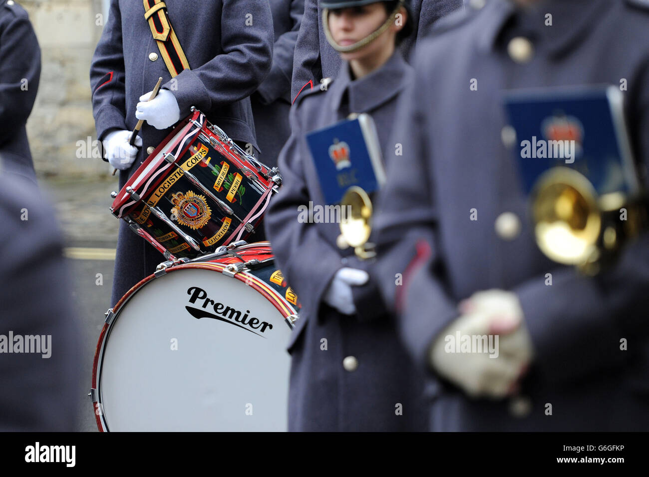 The royal logistic corps band in malmesbury hi-res stock photography ...