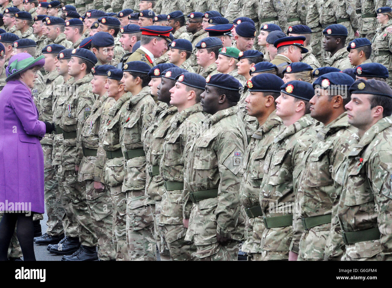 9 TLR Medal Parade in Malmesbury Stock Photo - Alamy