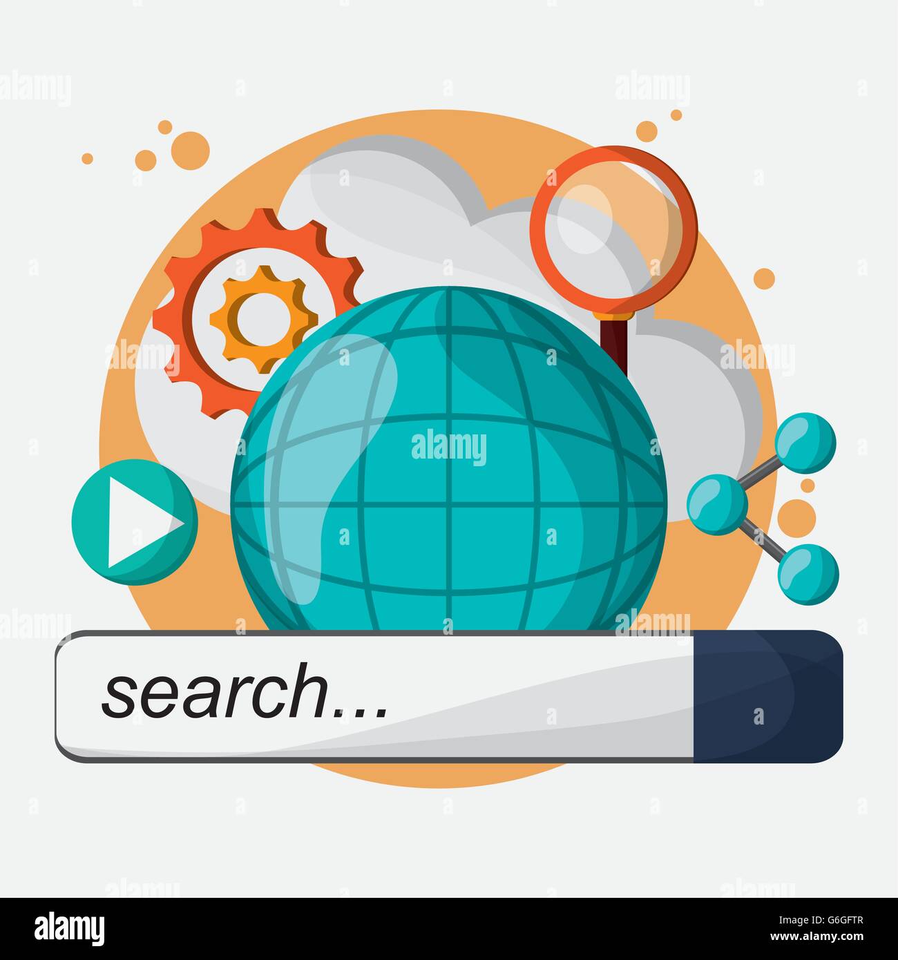 SEO icons, technology related, vector illustration Stock Vector Image ...