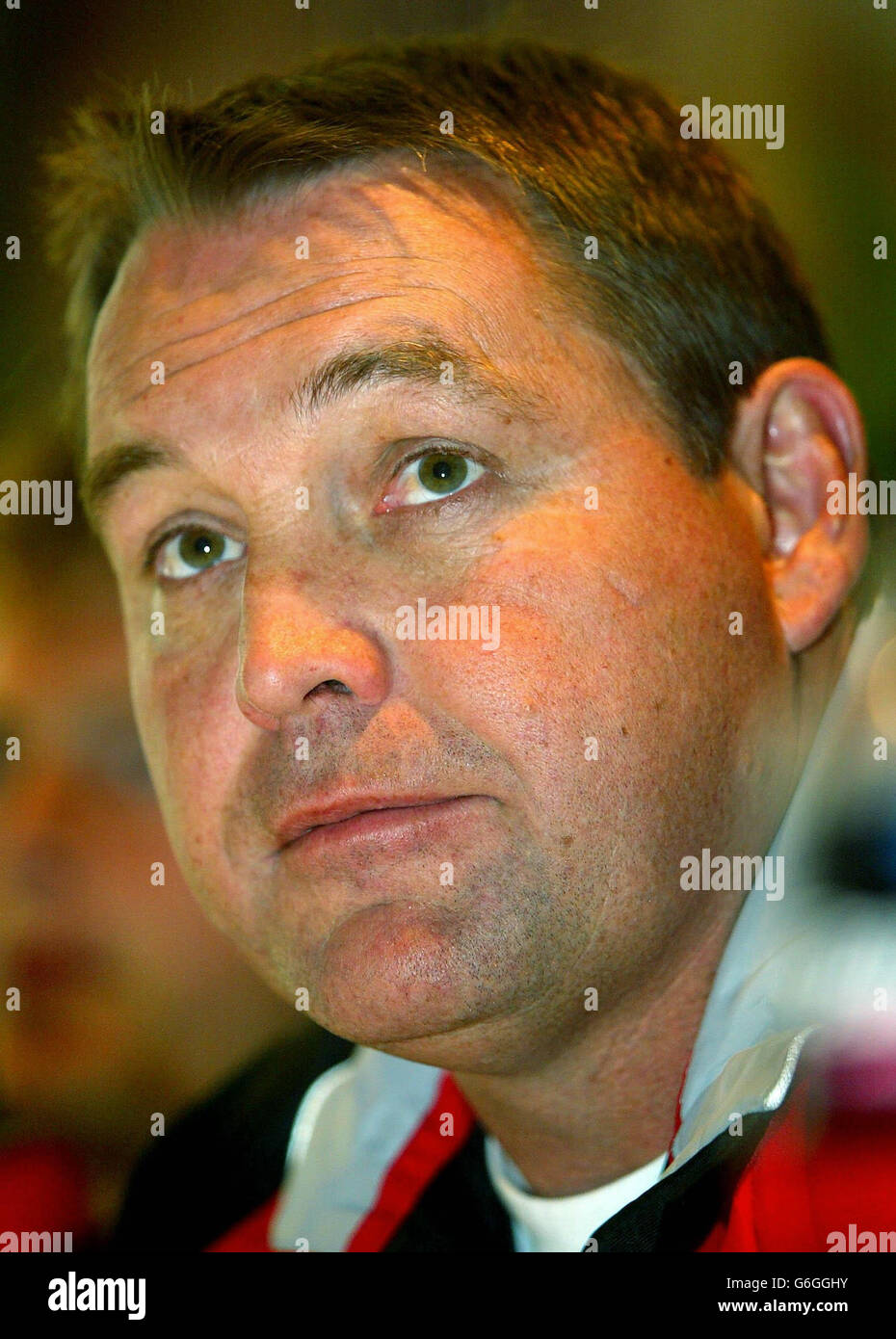 Wales coach Steve Hansen during a press conference at the St Kilda ...