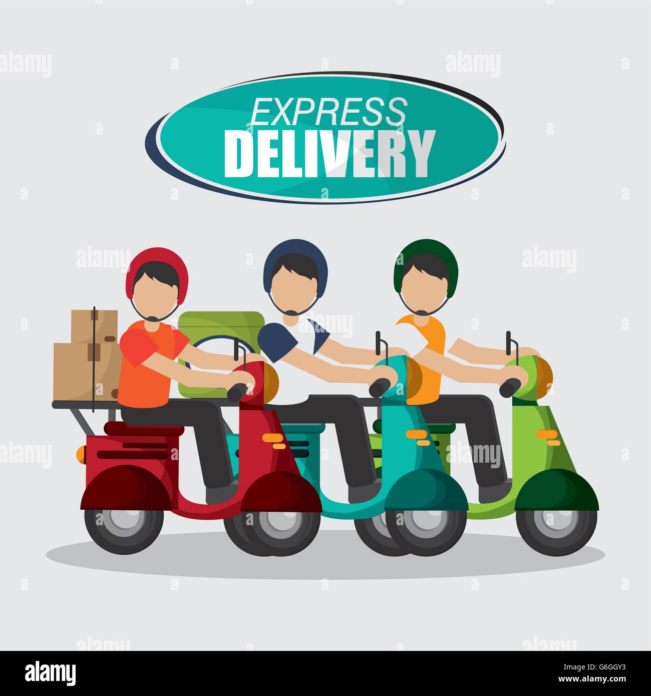 Delivery motorcycle design , vector illustration Stock Vector Image ...