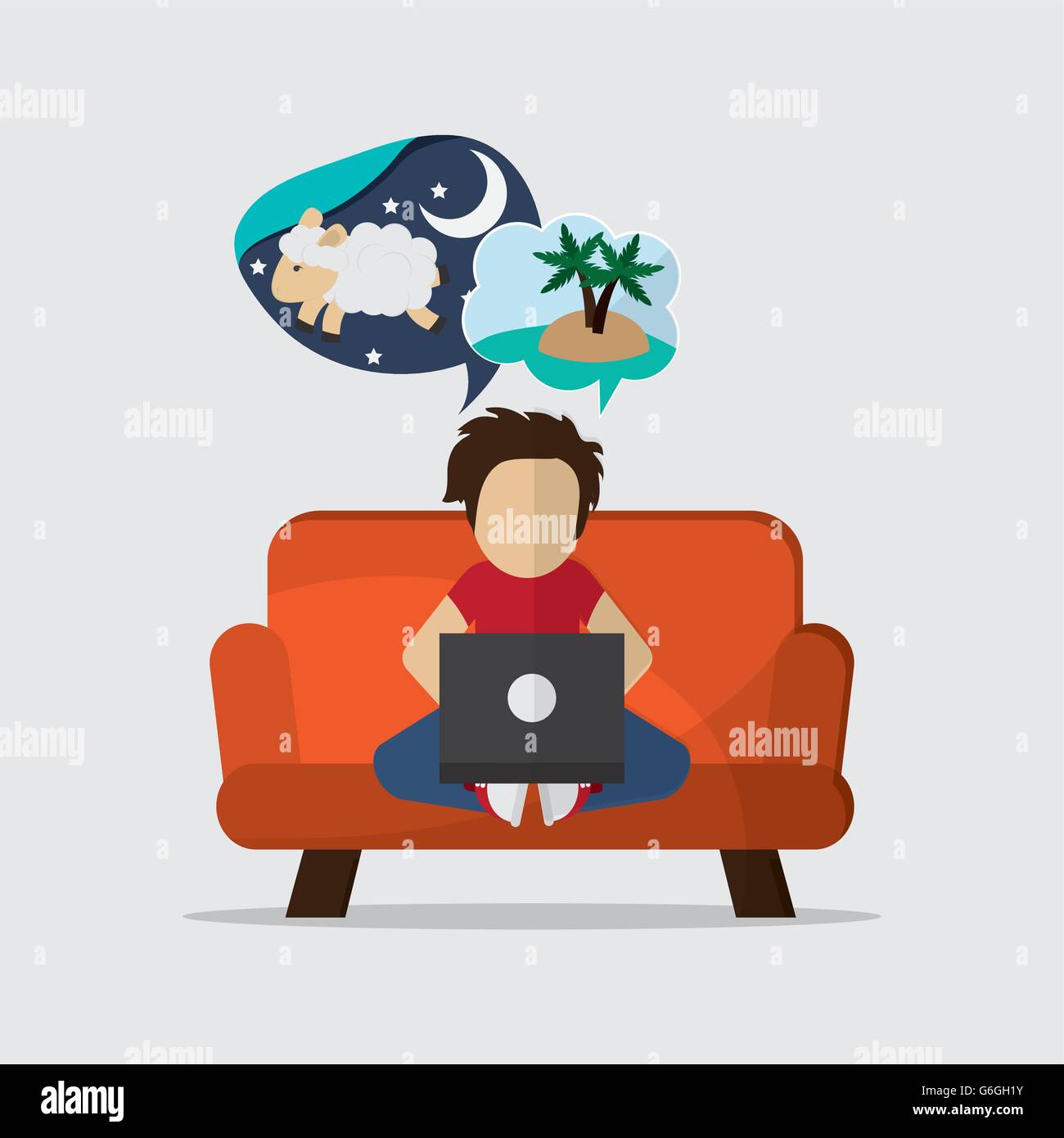 Rest and sleep design , vector illustration Stock Vector Image & Art ...