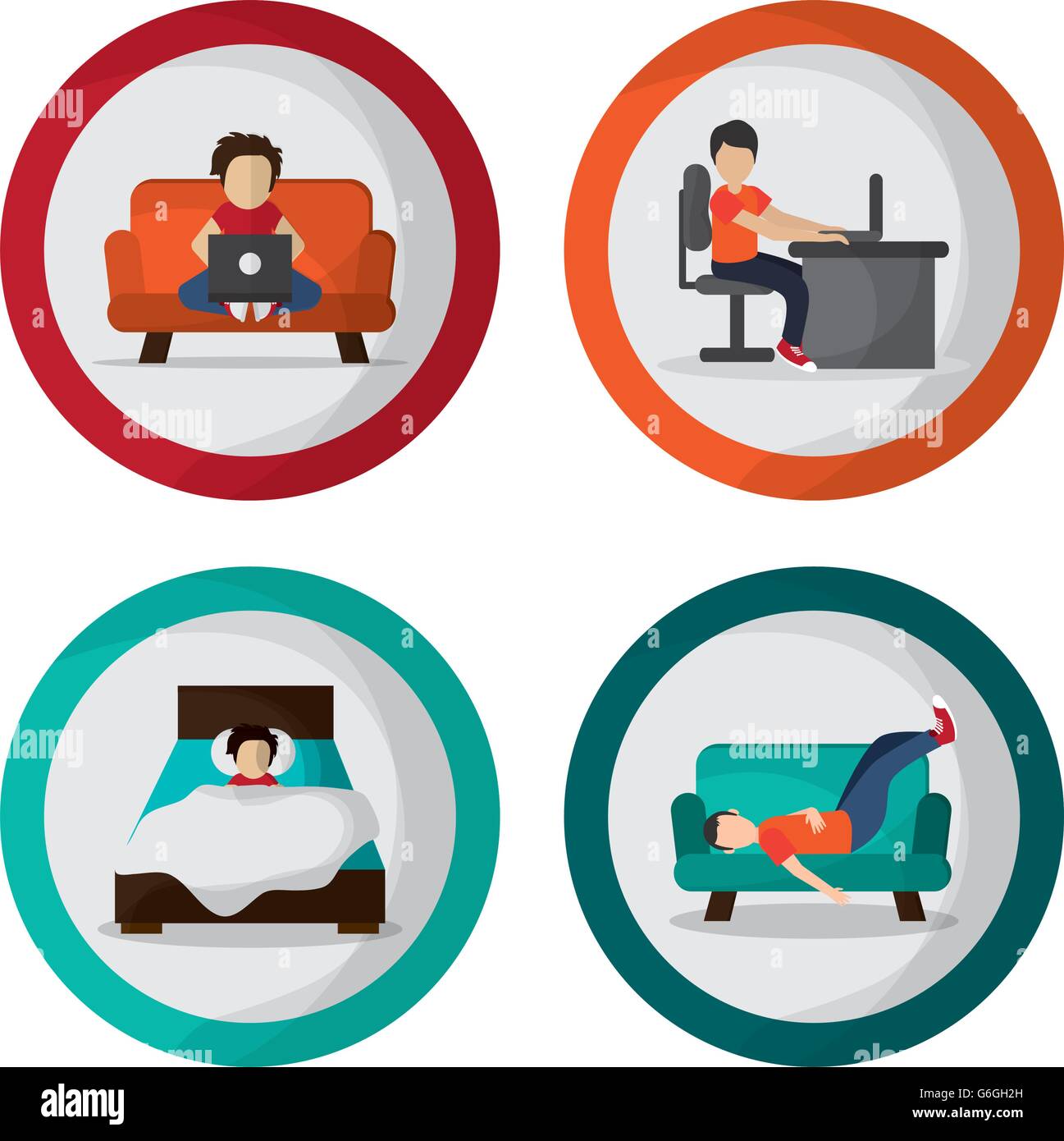 Rest and sleep design , vector illustration Stock Vector Image & Art ...