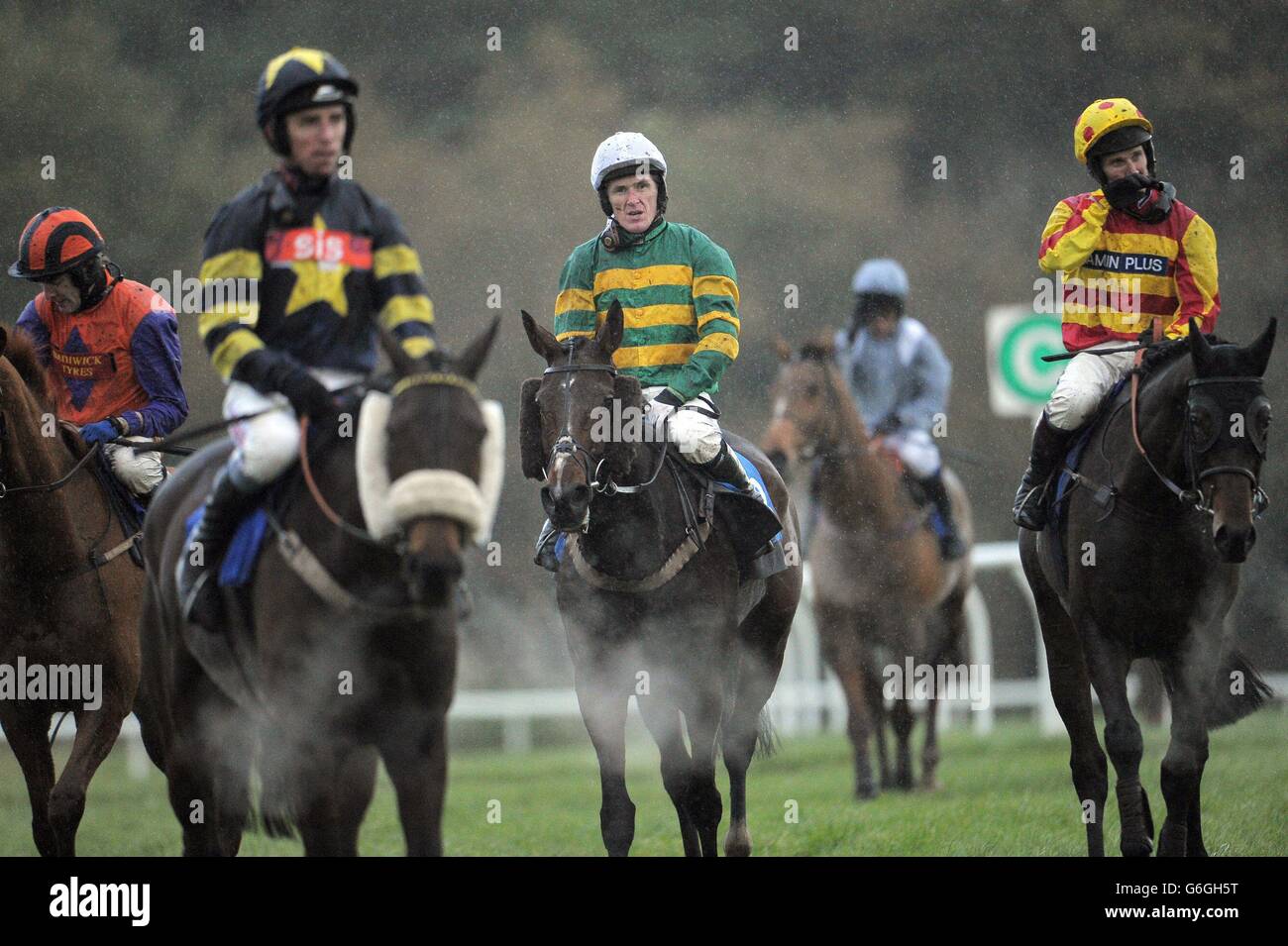 Williamson handicap steeple chase at exeter racecourse hi-res stock ...