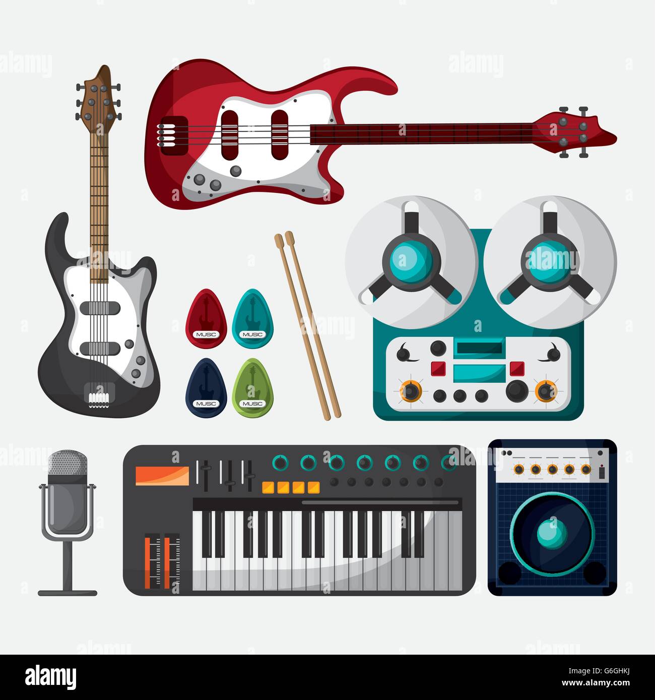 Music instrument design Stock Vector Image & Art - Alamy
