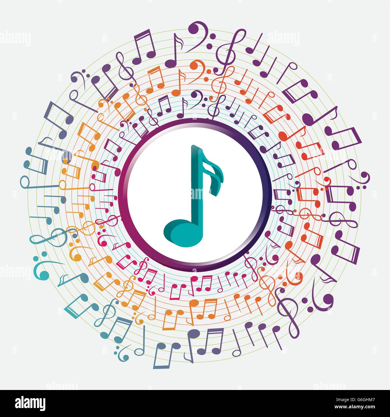 Music note design Stock Vector Image & Art - Alamy