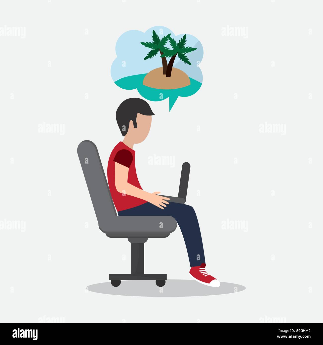 boy resting design, vector illustration Stock Vector Image & Art - Alamy