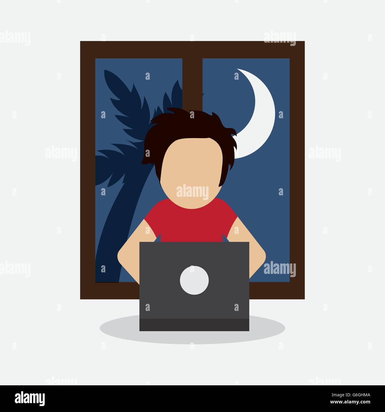 boy resting design, vector illustration Stock Vector Image & Art - Alamy