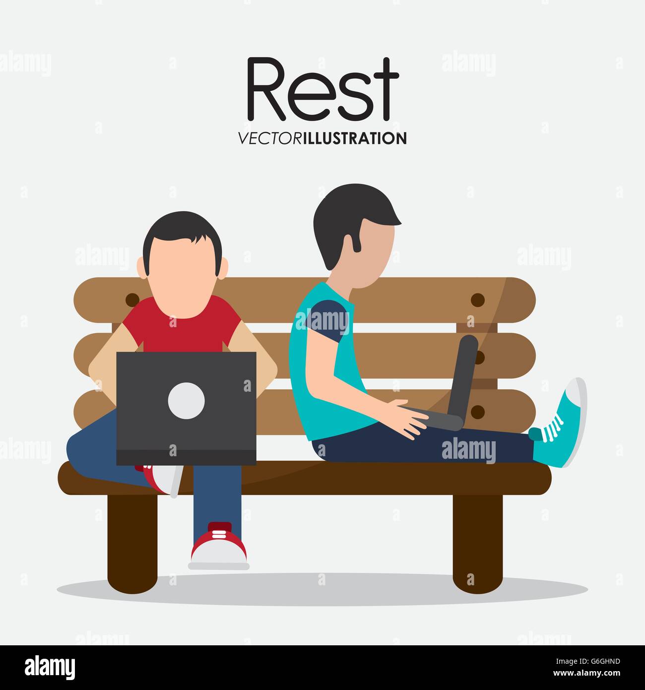 boy resting design, vector illustration Stock Vector Image & Art - Alamy