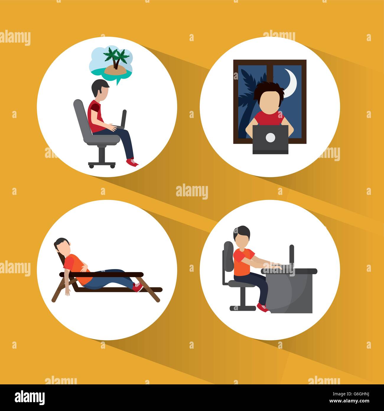 boy resting design, vector illustration Stock Vector Image & Art - Alamy