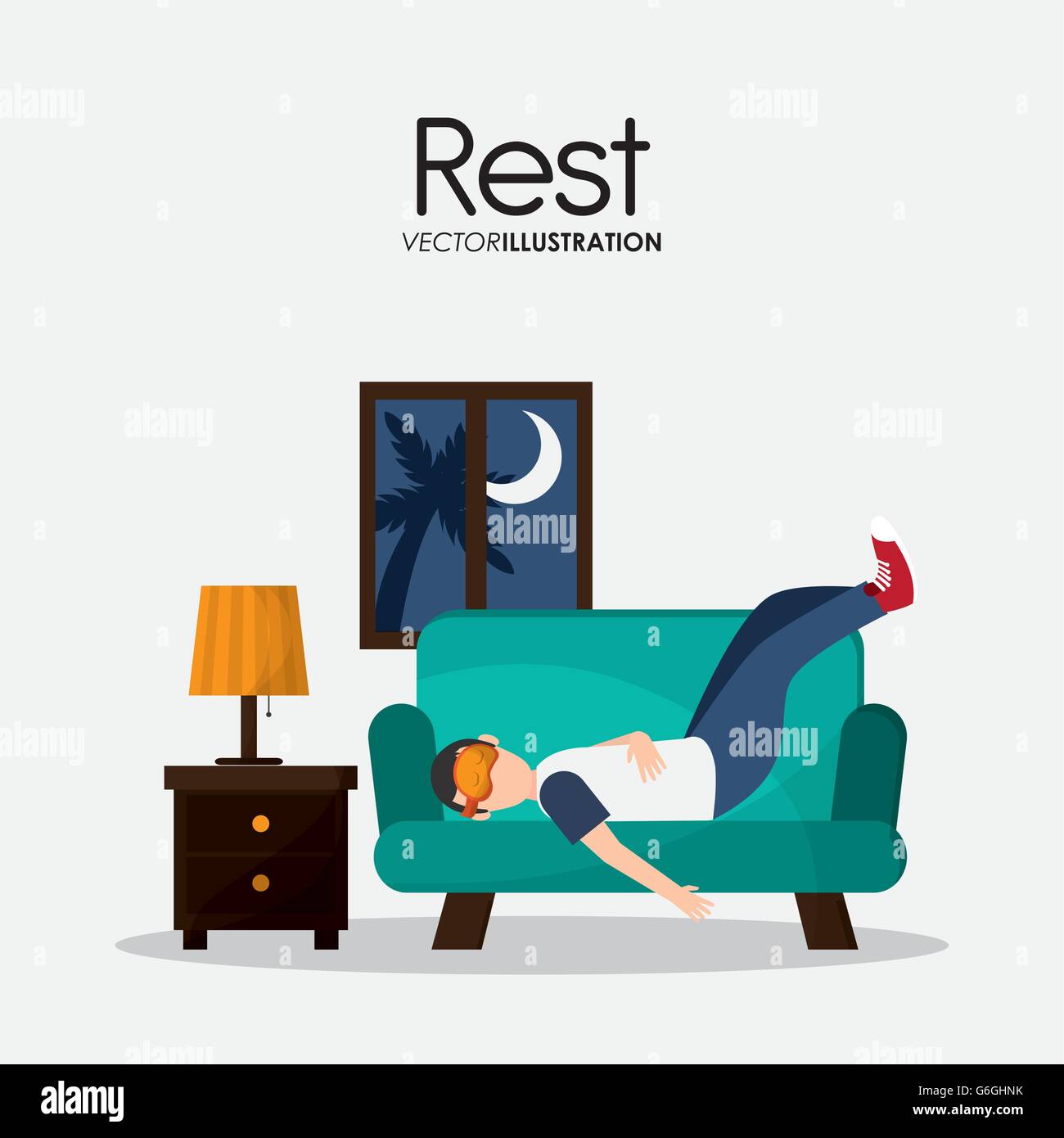 boy resting icon design, vector illustration Stock Vector Image & Art ...