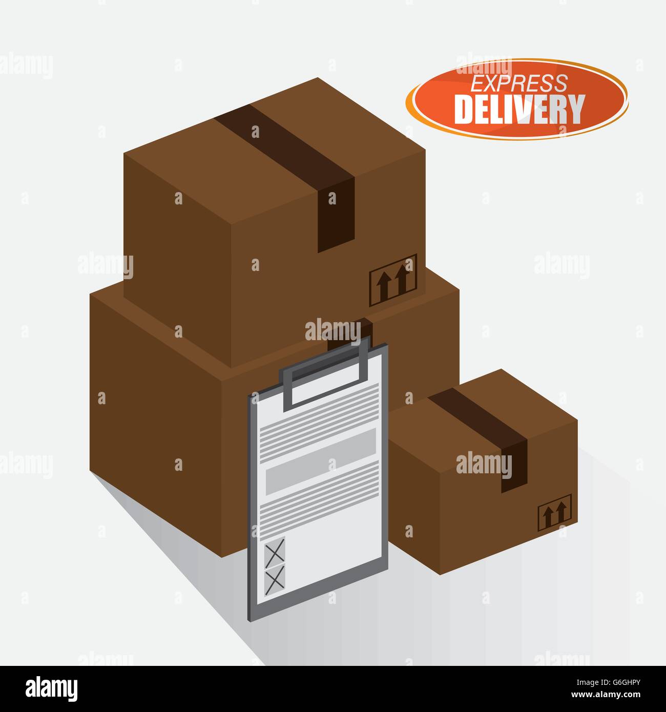 Express delivery box design , vector illustration Stock Vector Image ...