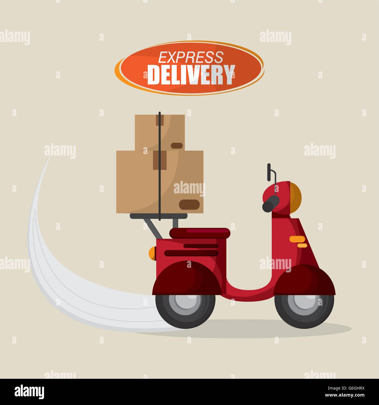 delivery motorcycle design , vector illustration Stock Vector Image ...