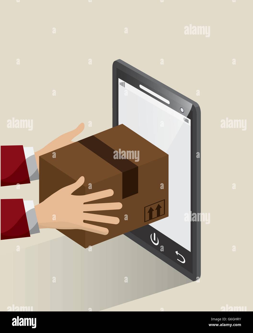 Express delivery box design , vector illustration Stock Vector Image ...