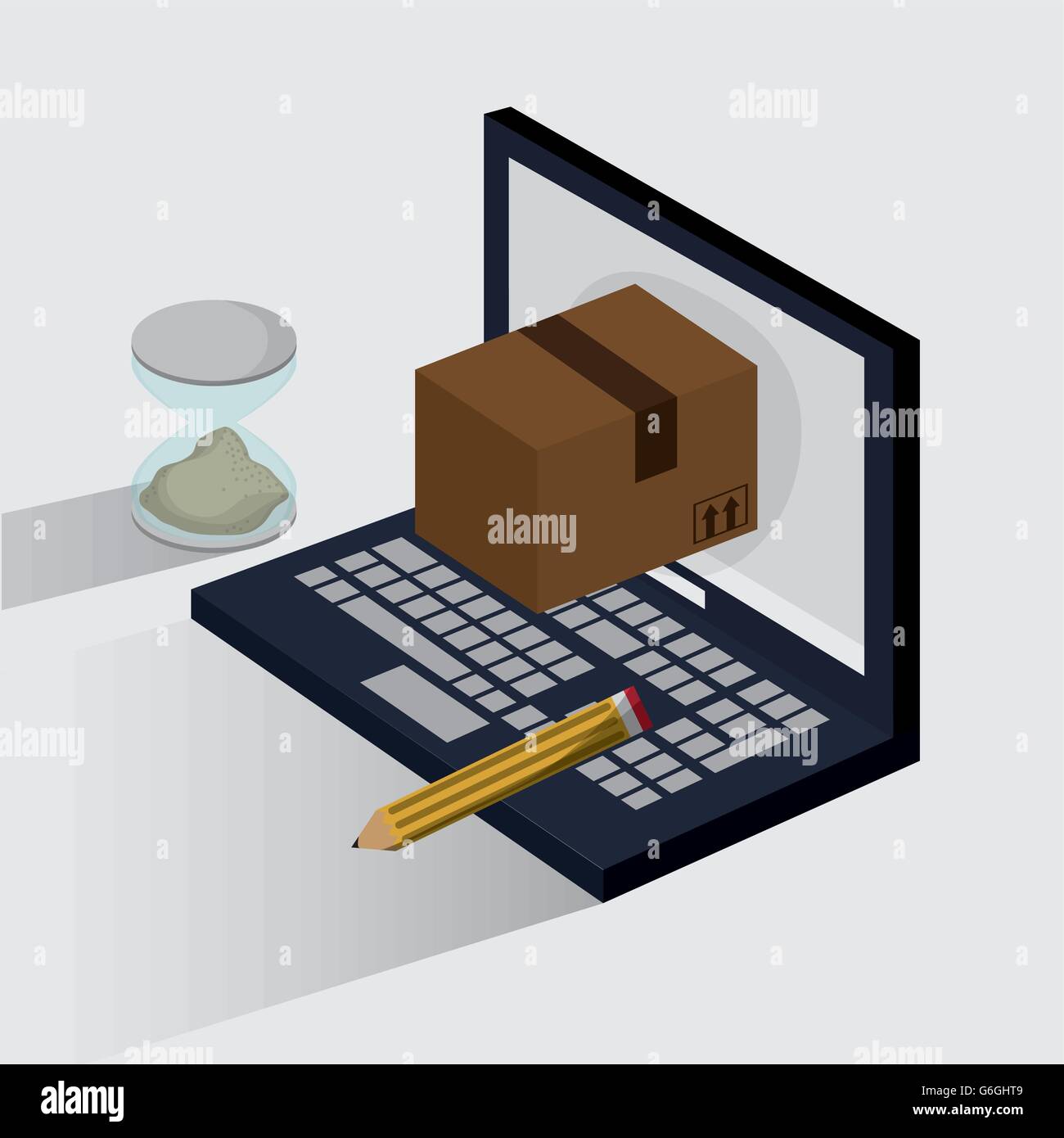 Express delivery box design , vector illustration Stock Vector Image ...