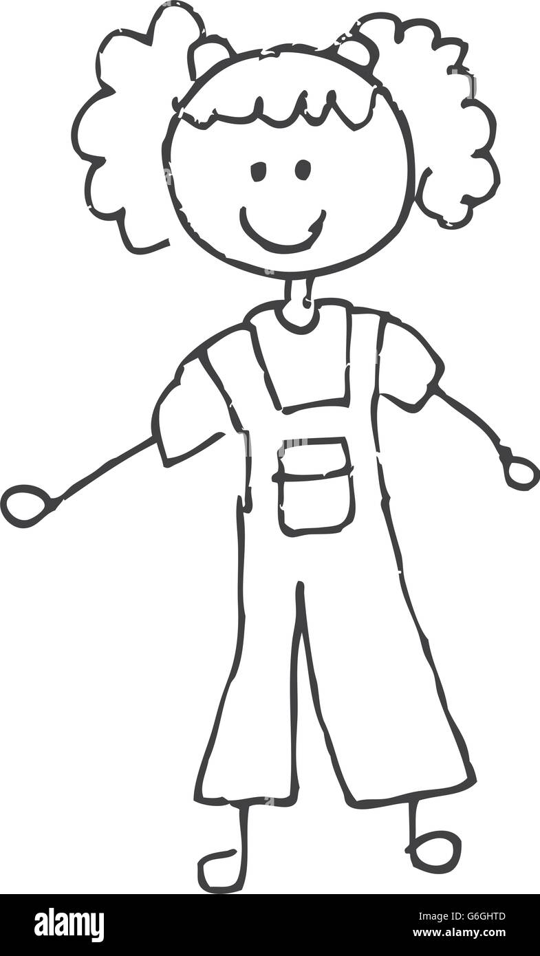 Happy funny school girl Black and White Stock Photos & Images - Alamy