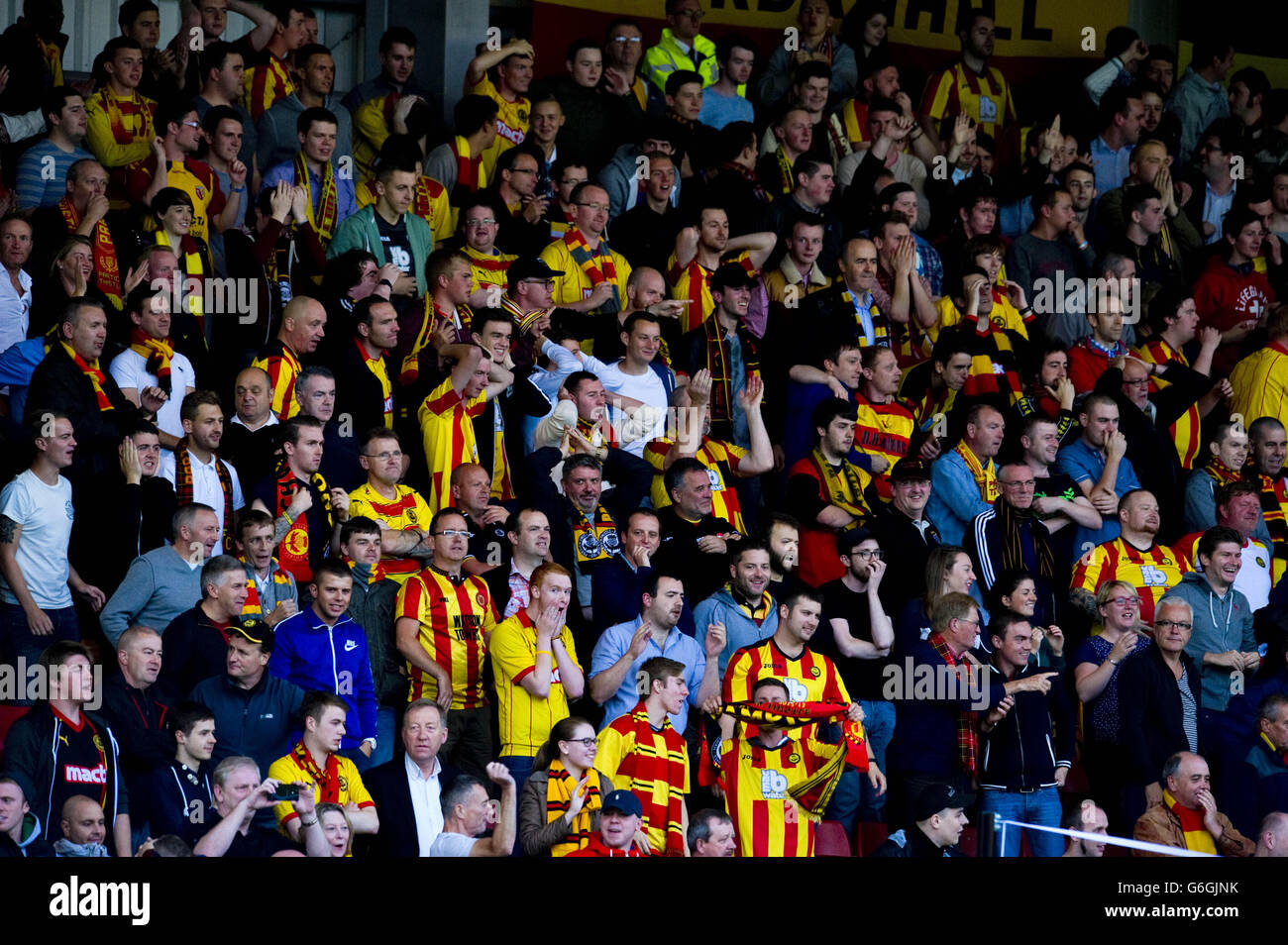 Partick Fans during the Scottish Premiership match Firhill Stadium ...