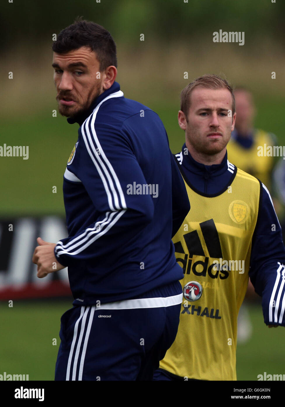 Scotland's Robert Snodgrass during the training session at Mar Hall ...