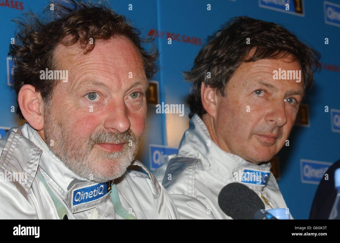 British pilots, Andy Elson (left),48, from Wells in Somerset and Colin ...