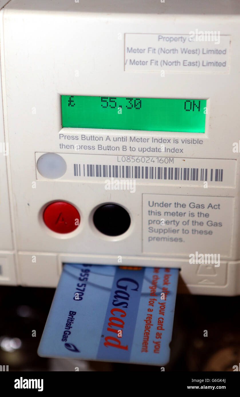 Gas meter card hi-res stock photography and images - Alamy