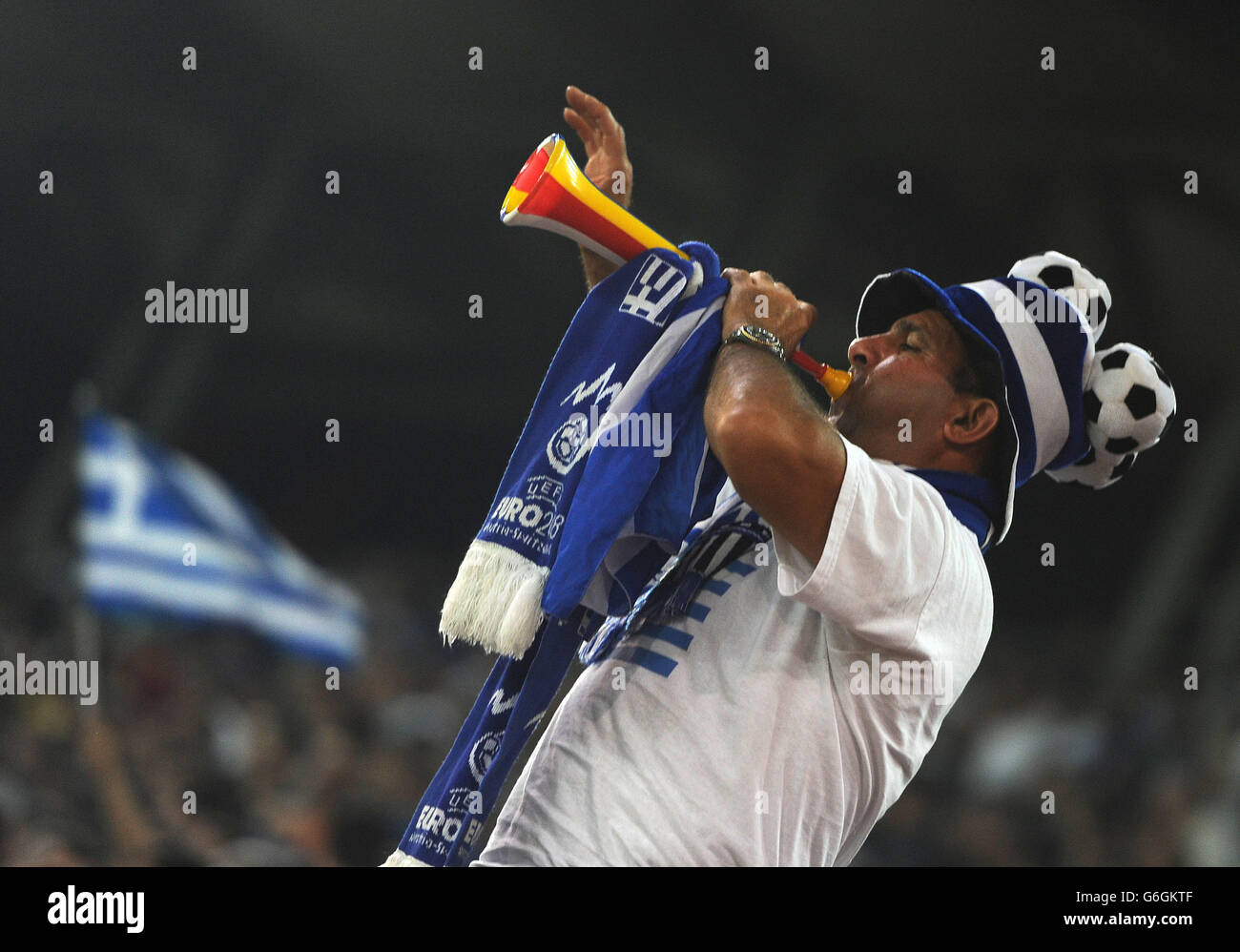 A greek fan during the game hi-res stock photography and images - Alamy