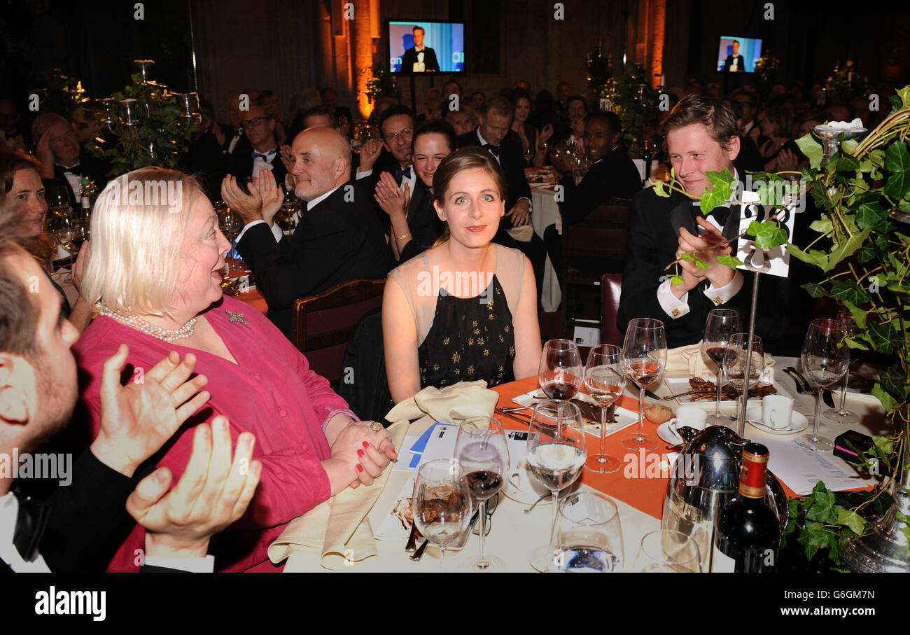 Eleanor Catton (centre) is announced as winner of the Man Booker Prize ...