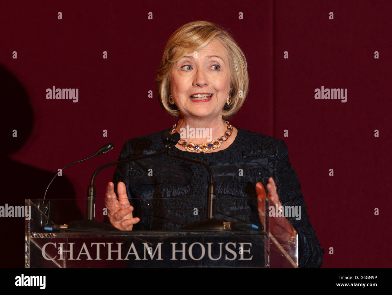 Former U.S. Secretary of State Hillary Rodham Clinton speaking during ...