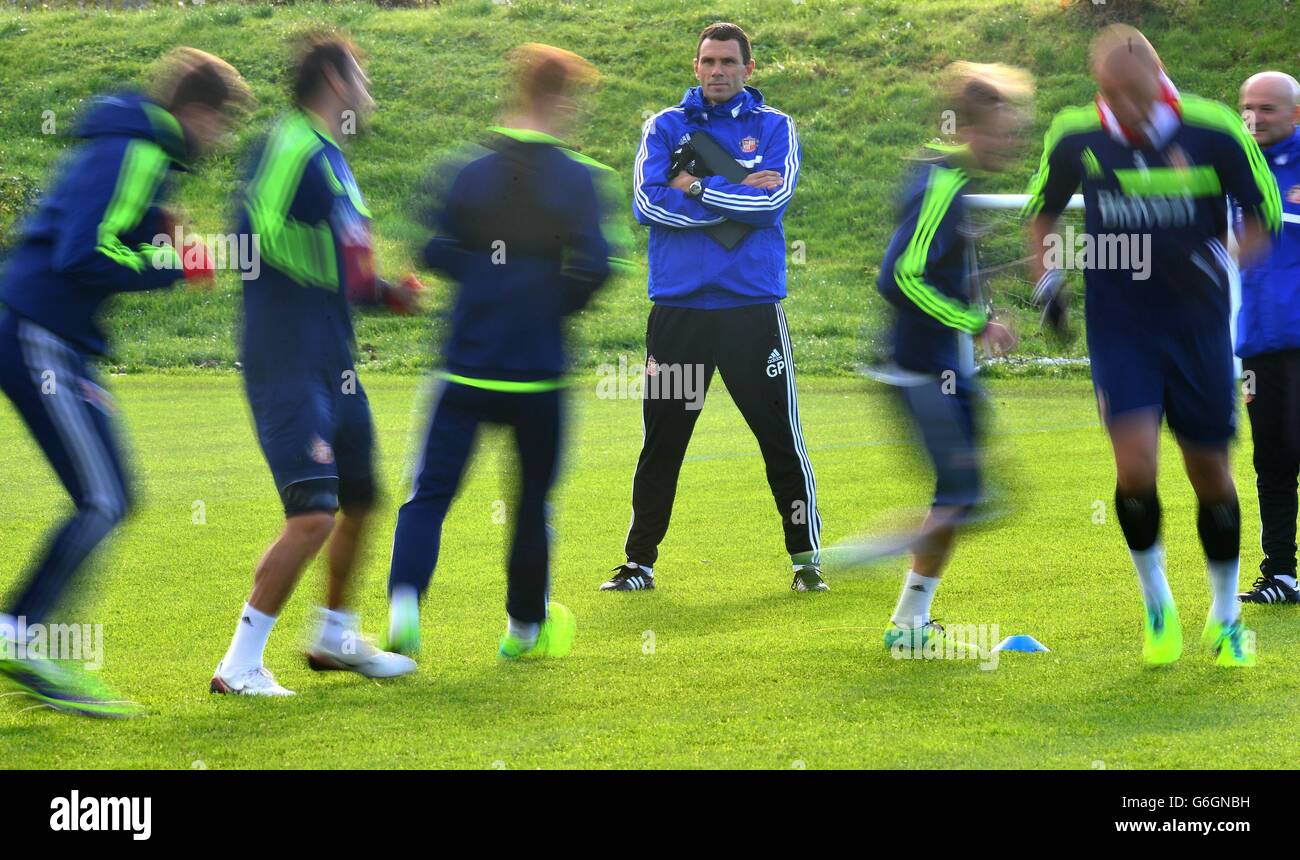 Soccer sunderland training academy of light hi-res stock photography ...