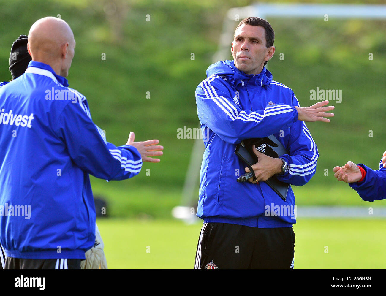Soccer sunderland training academy of light hi-res stock photography ...