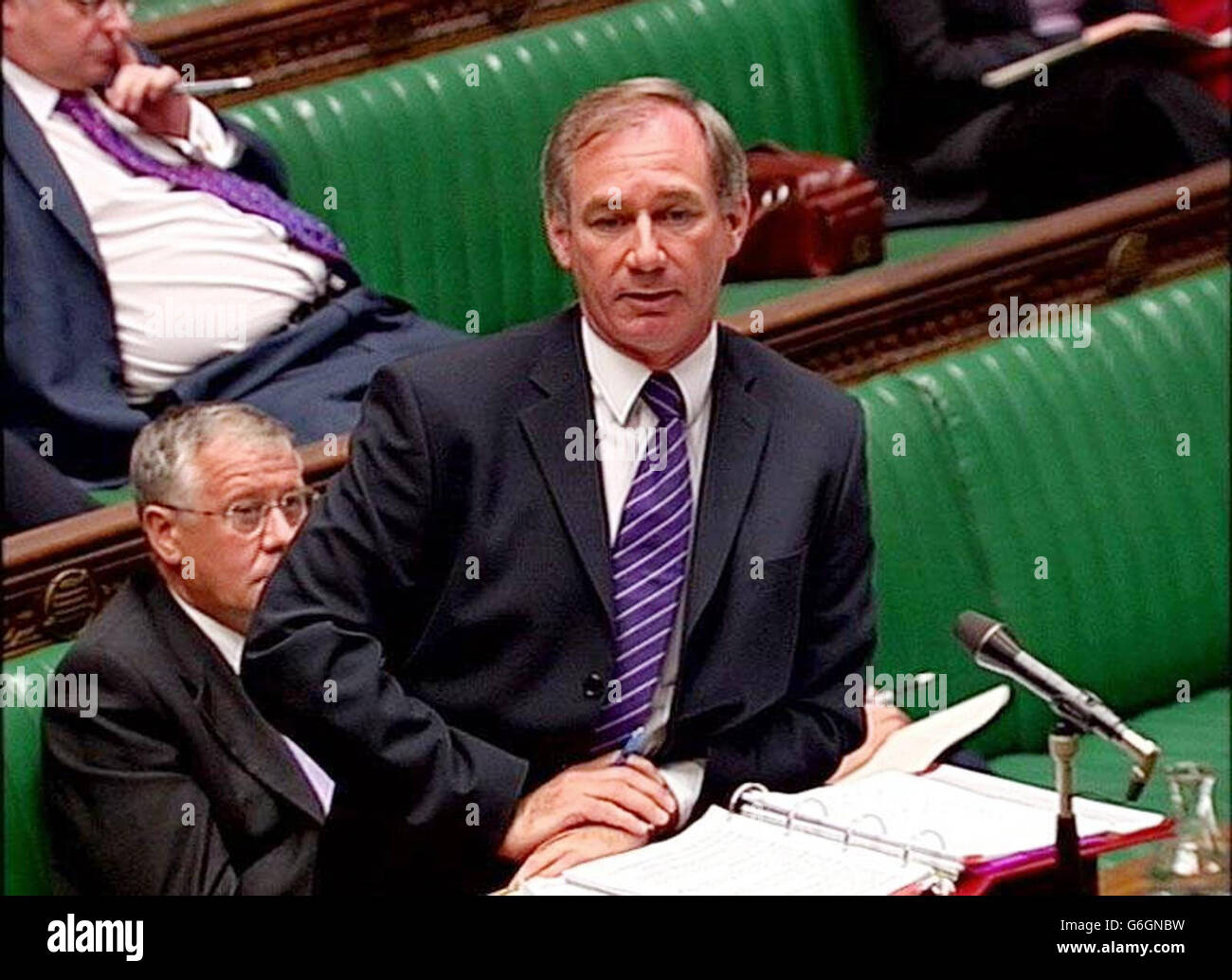 Defence Secretary Geoff Hoon, speaking, in the House of Commons ...