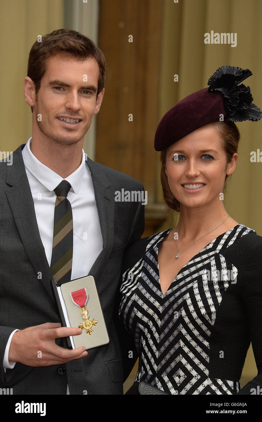 Wimbledon champion Andy Murray and his long time girlfriend Kim Sears ...
