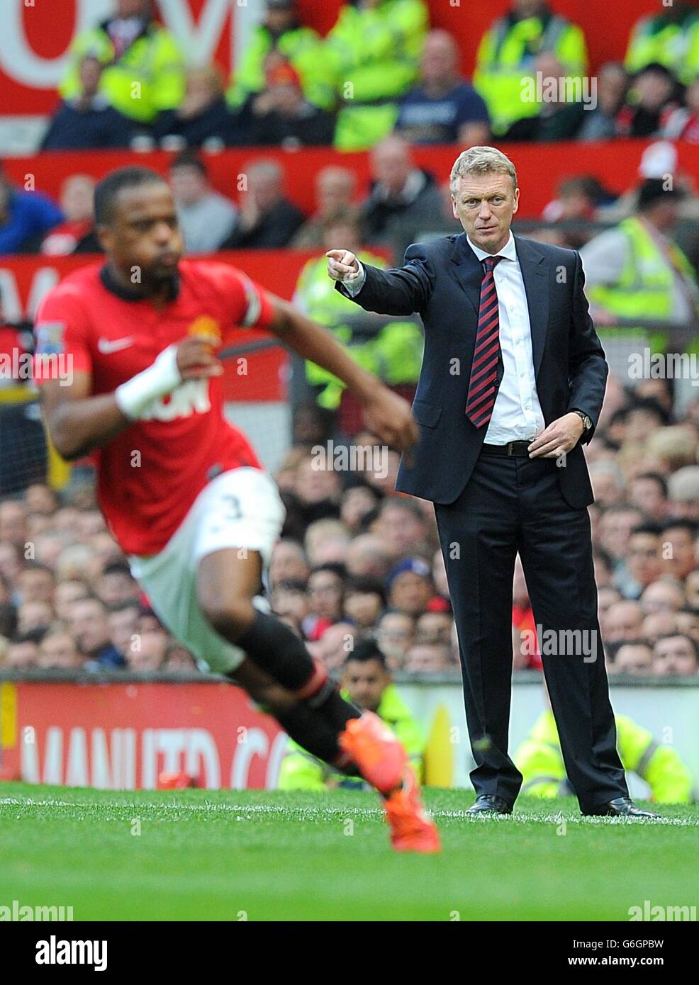Old trafford manchester united manager david moyes hi-res stock ...