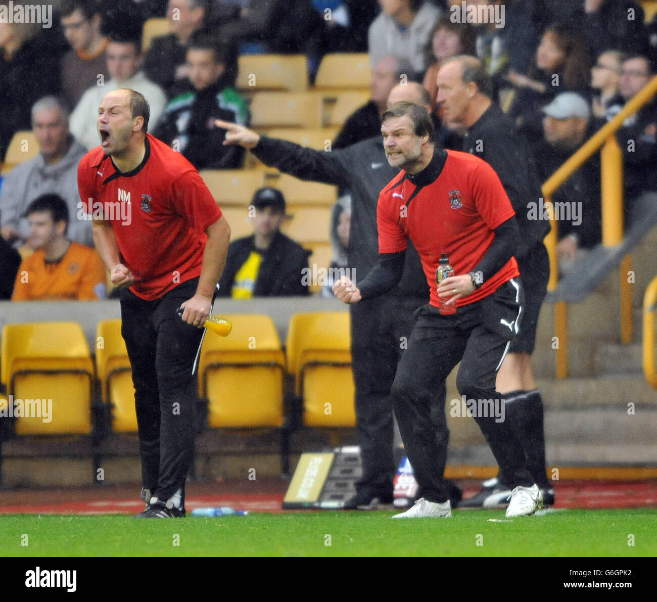 Coventry citys manager steve pressley during the game hi-res stock ...