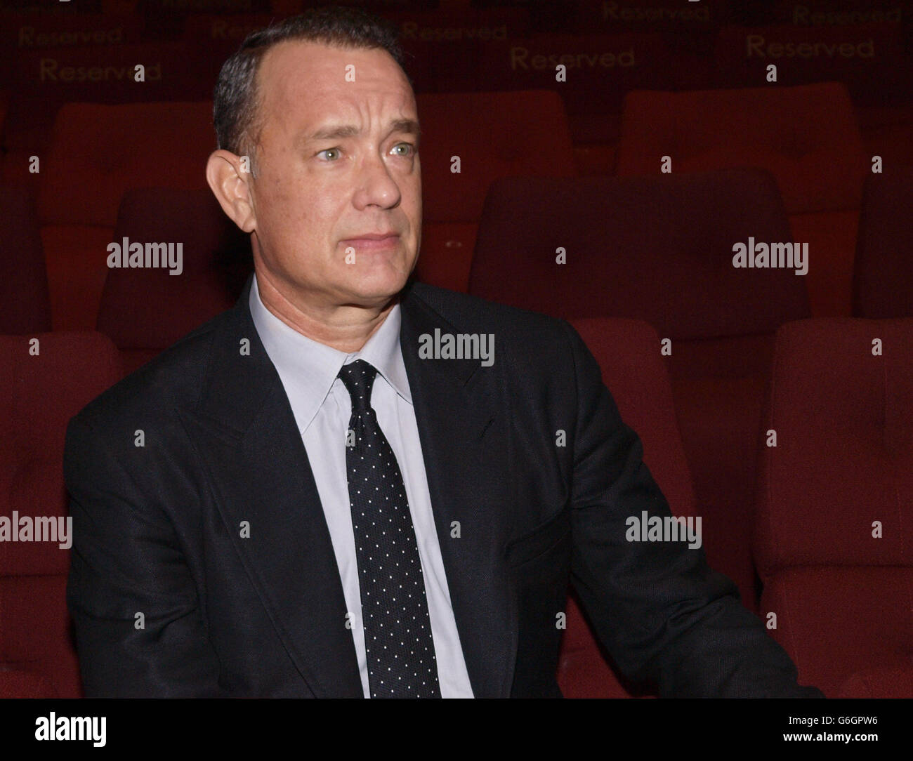 Actor Tom Hanks poses for photographers at BAFTA, Piccadilly, London ...