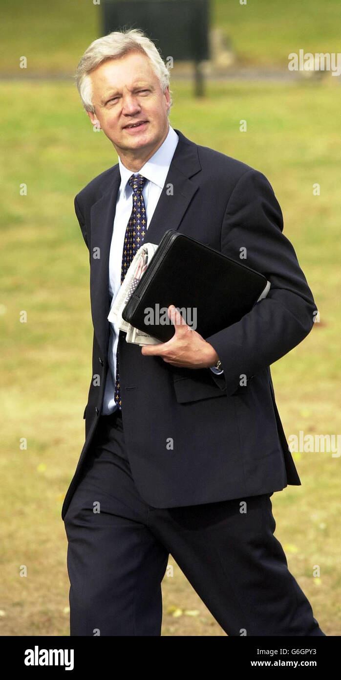 Shadow Deputy Prime Minister David Davis arrives for the shadow cabinet ...