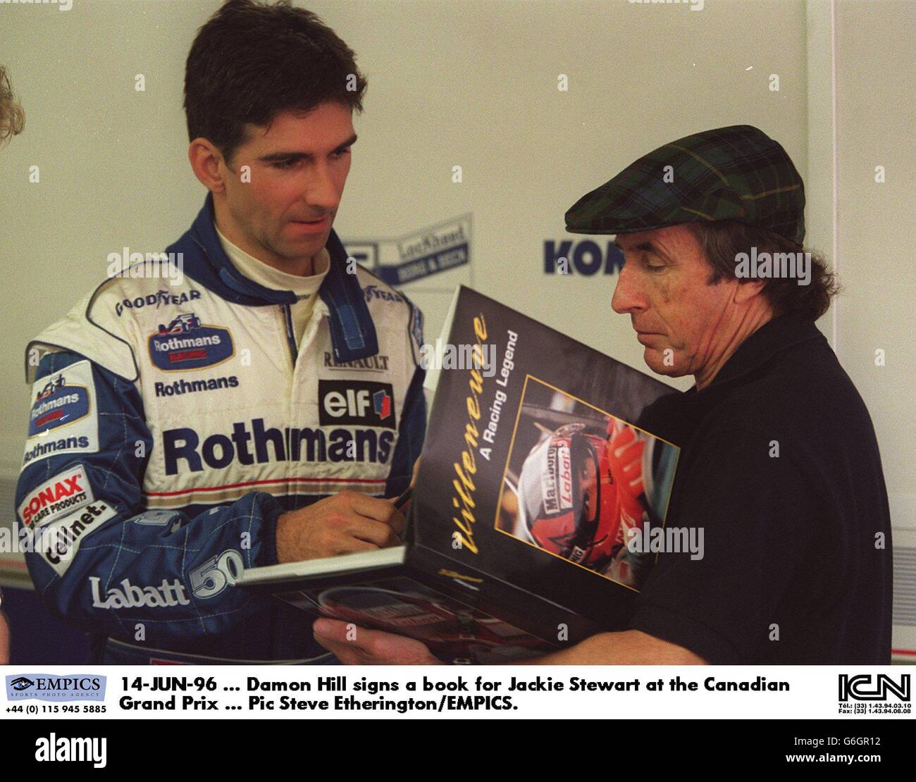 Damon hill and jackie stewart hi-res stock photography and images - Alamy
