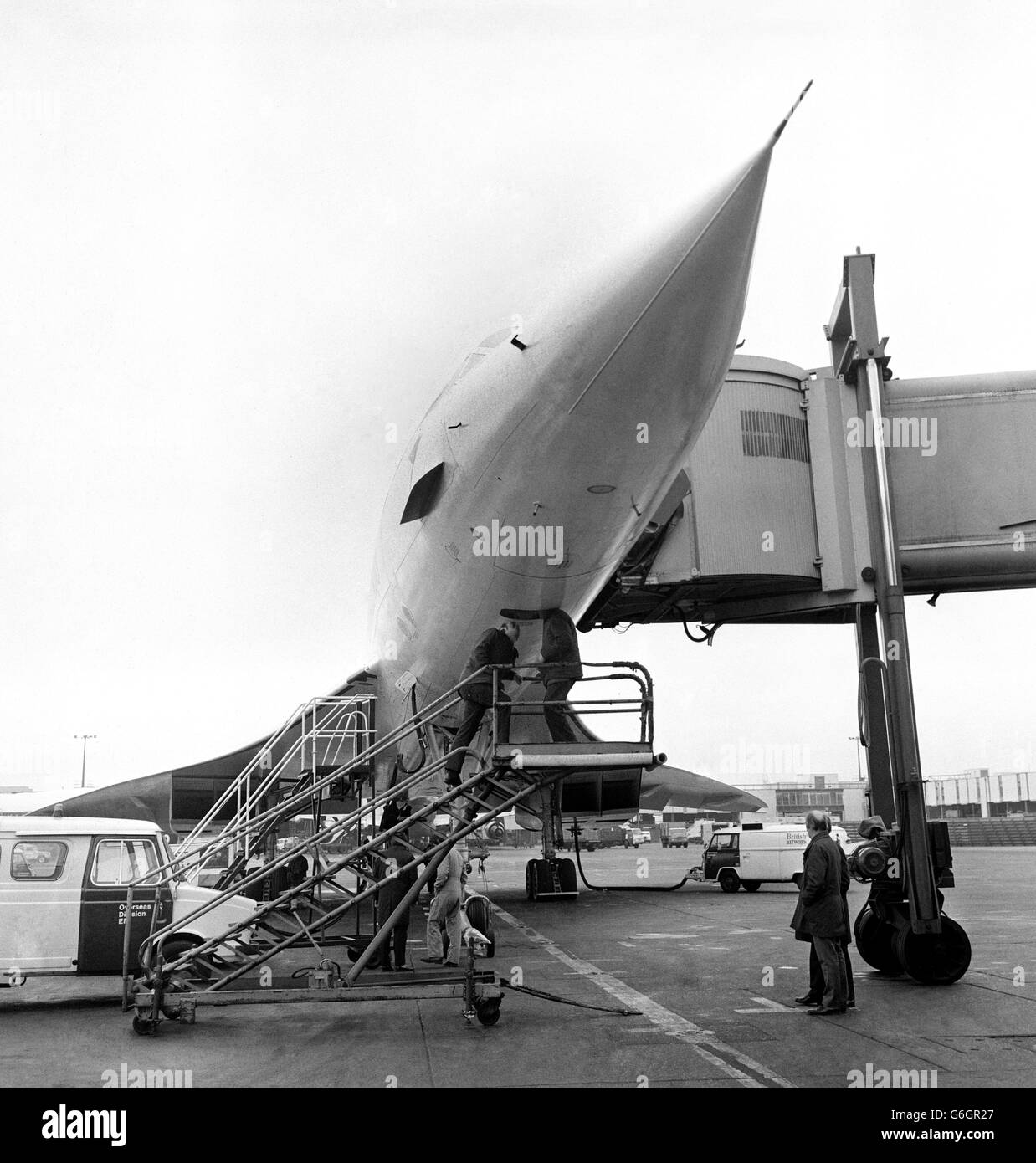 Concorde on view at heathrow hi-res stock photography and images - Alamy