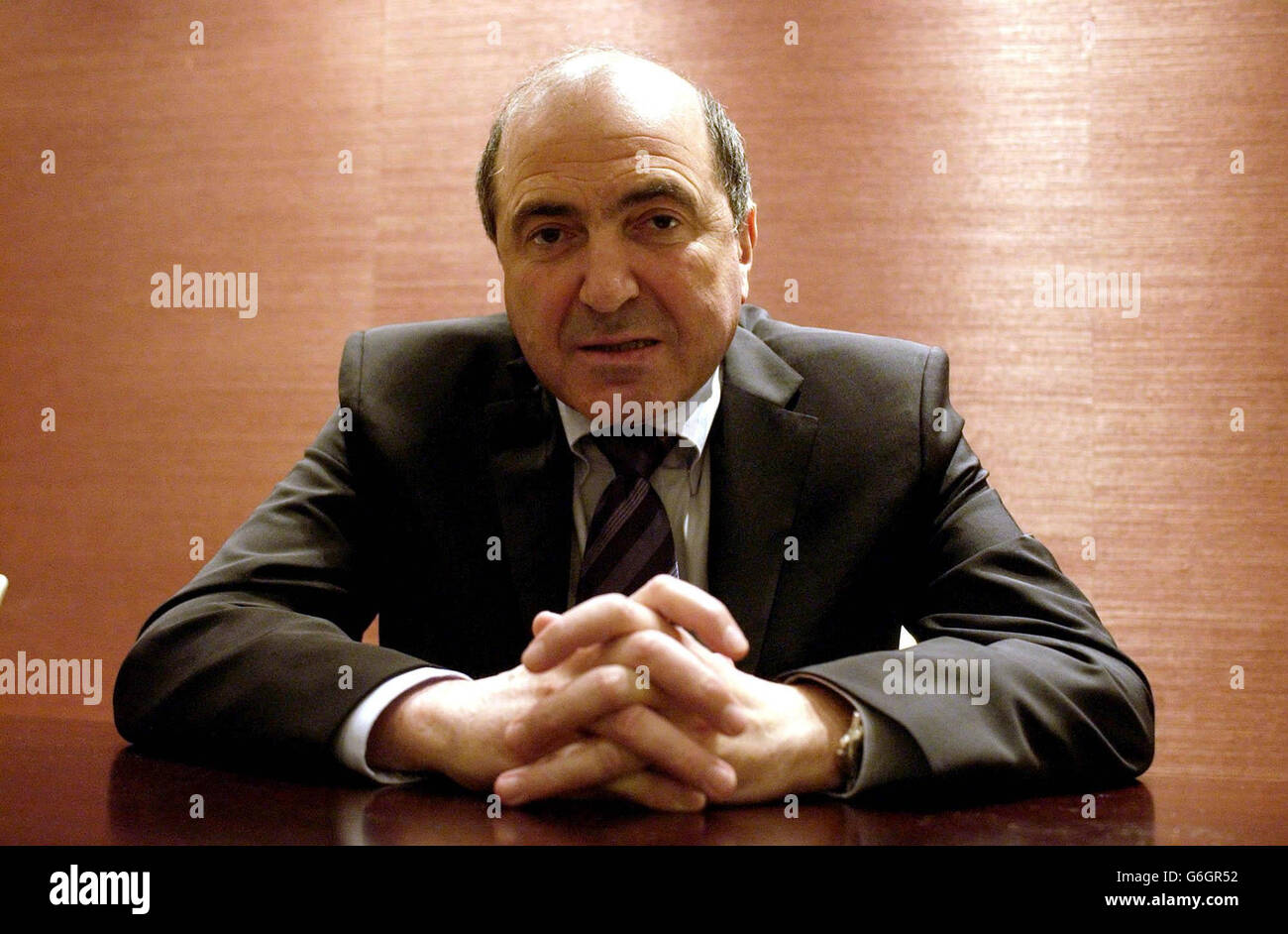 Russian Billionaire Boris Berezovsky sits in his London office ...