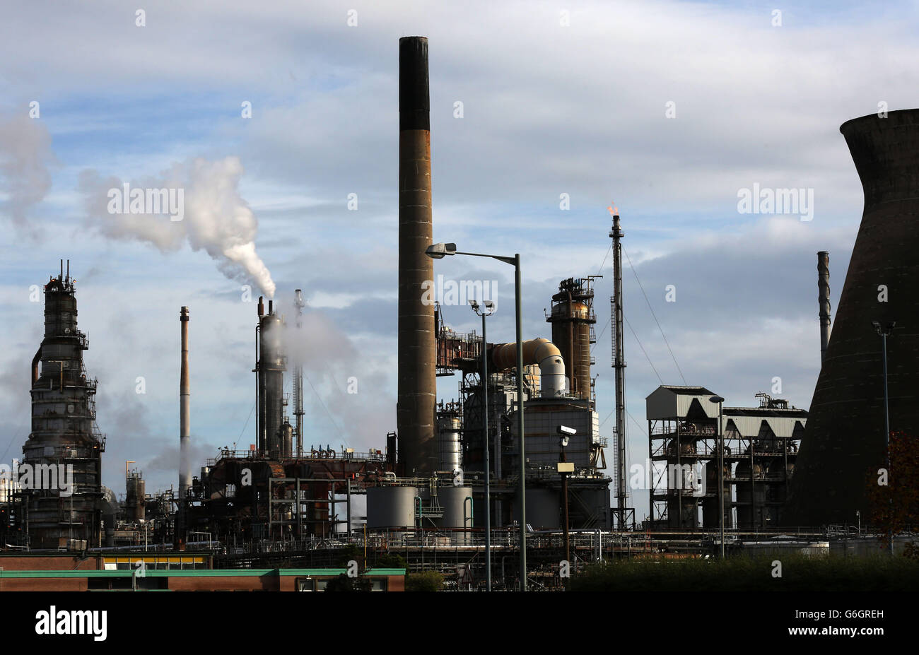 As the dispute at grangemouth refinery in scotland hi-res stock ...