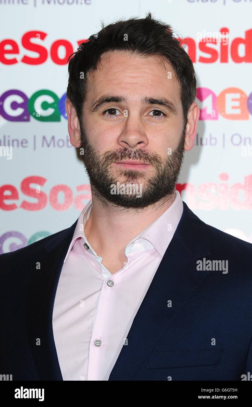Ayden callaghan at the 2013 inside soap awards hi-res stock photography ...
