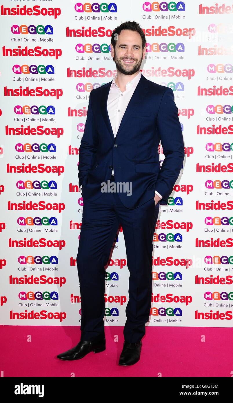 Ayden callaghan at the 2013 inside soap awards hi-res stock photography ...