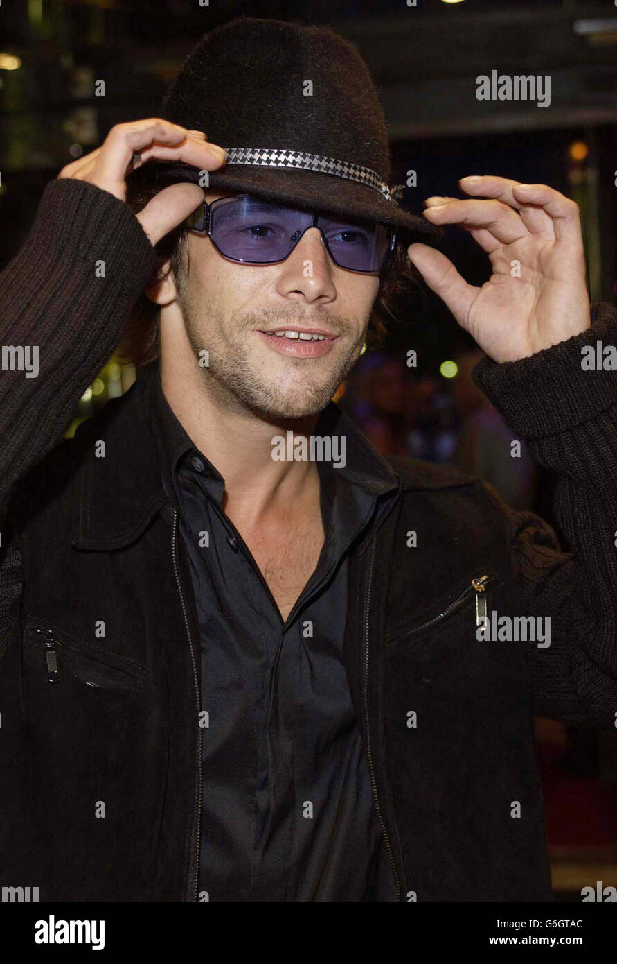 Singer Jay Kay arrives for the UK film premiere of The Italian Job, at ...
