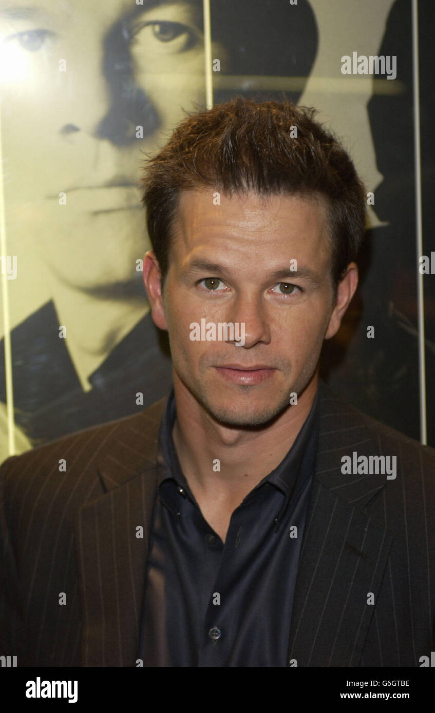 Actor Mark Wahlberg at the UK film premiere of The Italian Job, at the ...